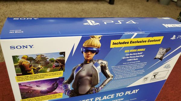 UNOPENED box Playstation 4 Slim1TB Fortnite Bundle