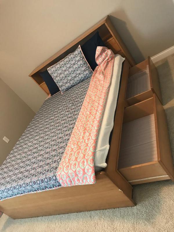 Indian box bed with mattress for sale